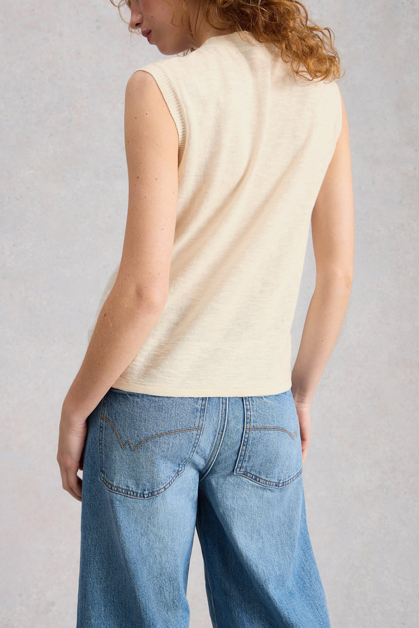 White Stuff Nova Linen Blend Tank Top – Caramel Clothing